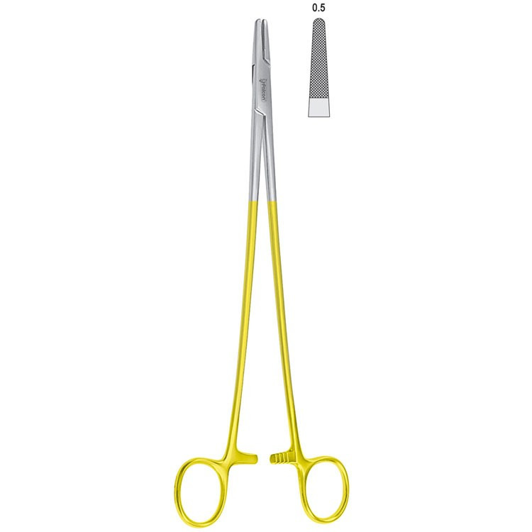 Falcon-Grip Needle holder left handed Masson 270mm | Falcon Medical Ukraine