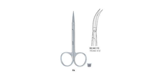 Scissors Iris side curved 115mm | Falcon Medical Ukraine