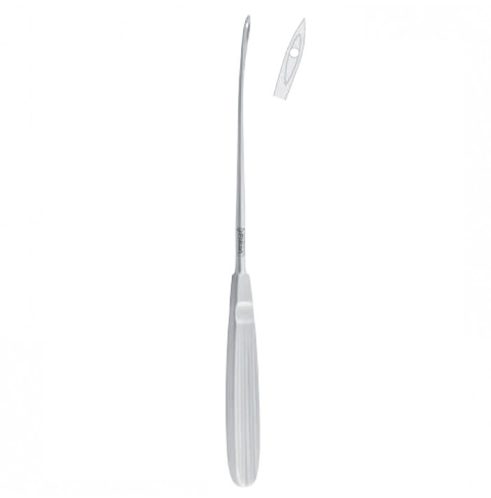 Awl zygomatic arch Obwegeser less curved 230mm | Falcon Medical Ukraine