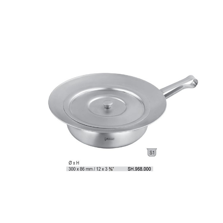 Bed pan bowl type with cover ø300x86mm | Falcon Medical Ukraine